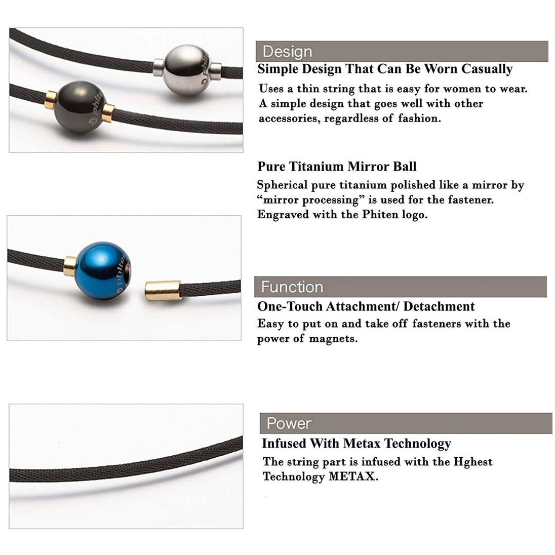 Phiten Necklace, Bracelet, Rings, Accessories — PhitenSG